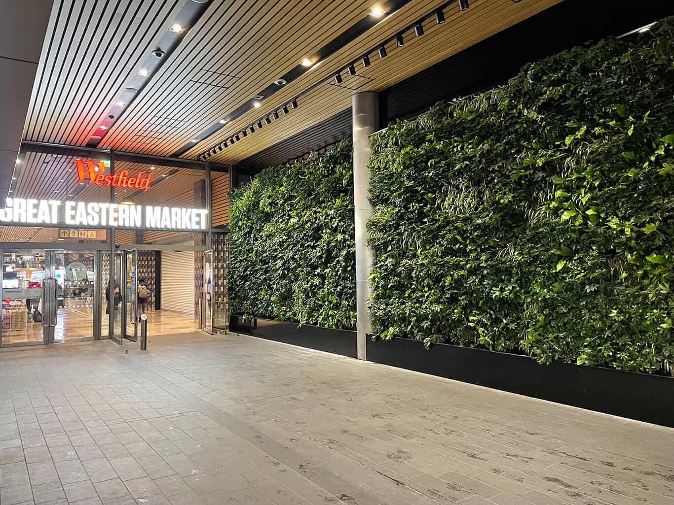 Westfield Shopping Centre - Waitrose Living Wall | Middleton Structures Ltd